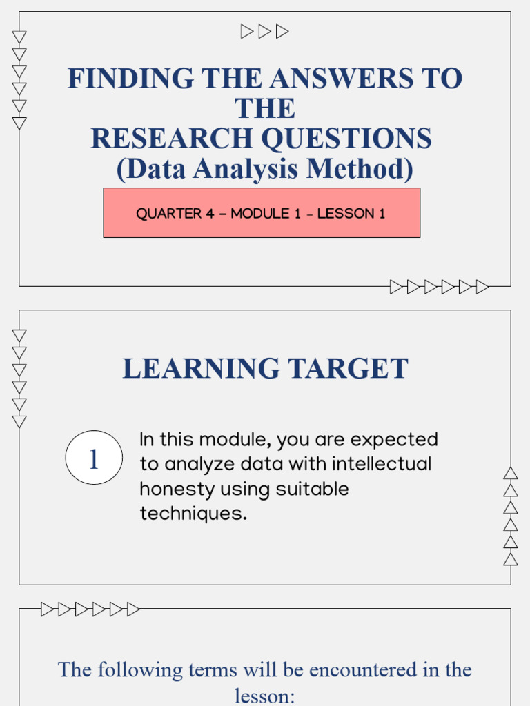3is Q4 M1 LESSON 1.1 | PDF | Qualitative Research | Data