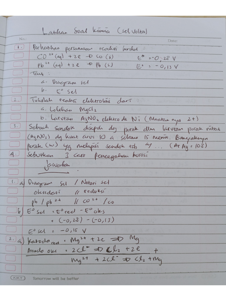 Latsol Kimia - Sel Volta | PDF