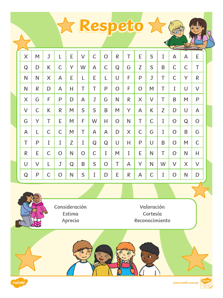 Sa Cs 1692723269 Sopa de Letras El Respeto Ver 1 | PDF