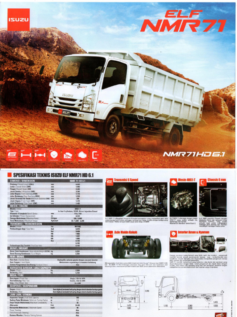 Brosur Isuzu Elf NMR 71 HD 6.1 | PDF
