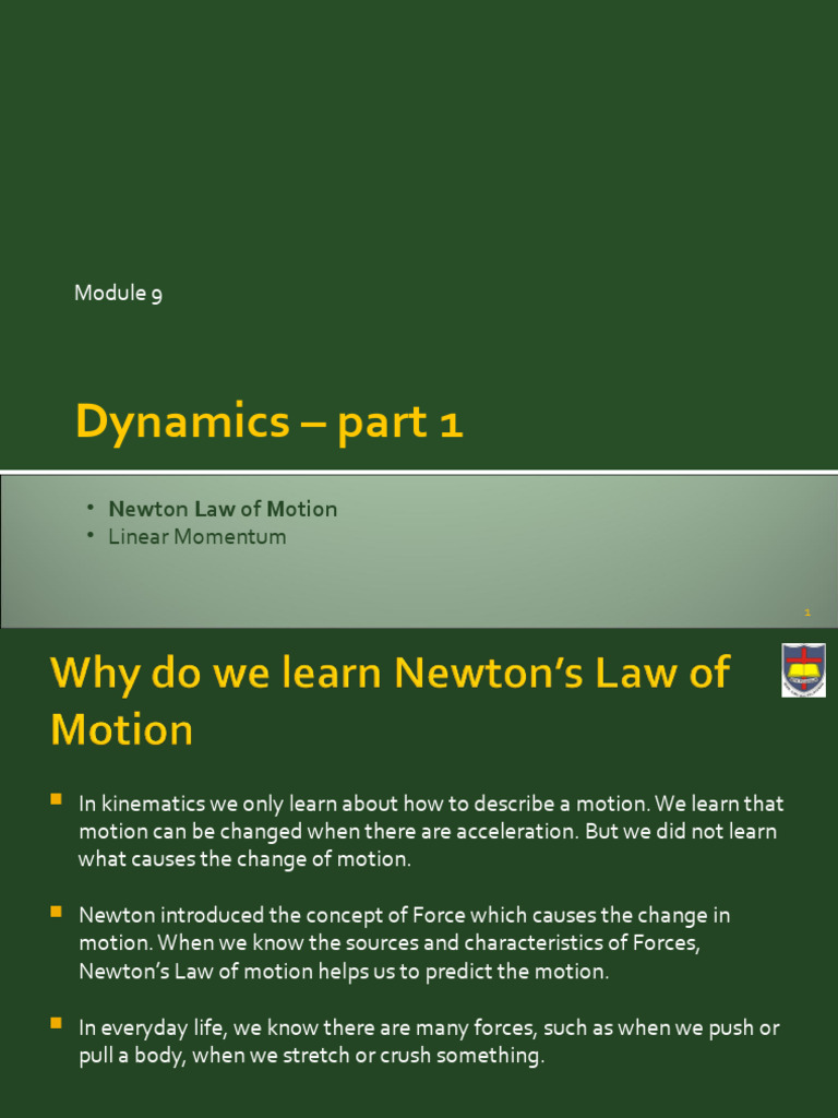 AS - Physics 1 - Module 9 - Newton - S Law of Motion | PDF | Force ...
