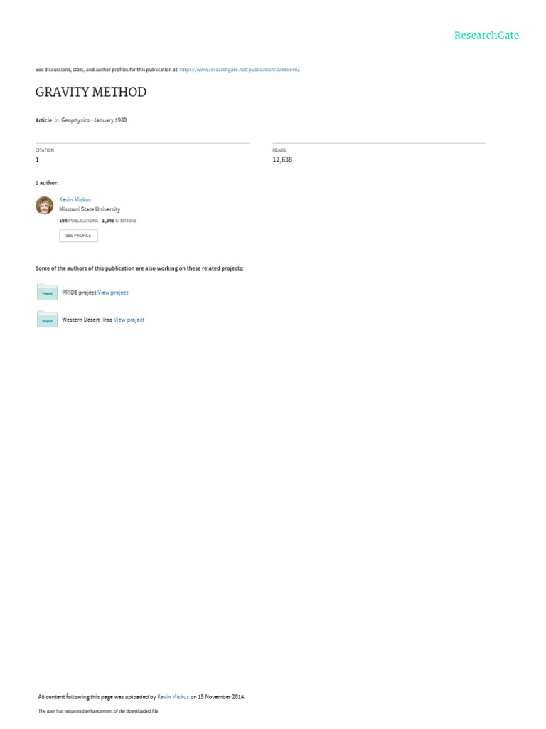 Gravity Method | Download Free PDF | Surveying | Geophysics
