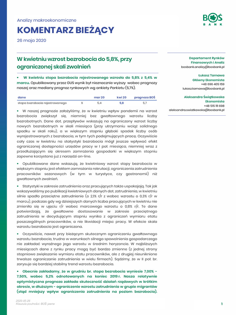 Stopa-bezrobocia-Bank-BOS | PDF