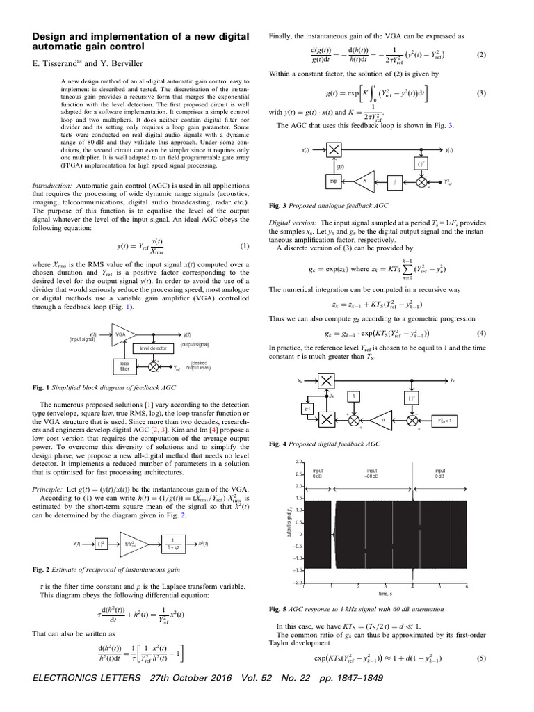 Electronics Letters - 2016 - Tisserand - Design and Implementation of A New Digital Automatic ...