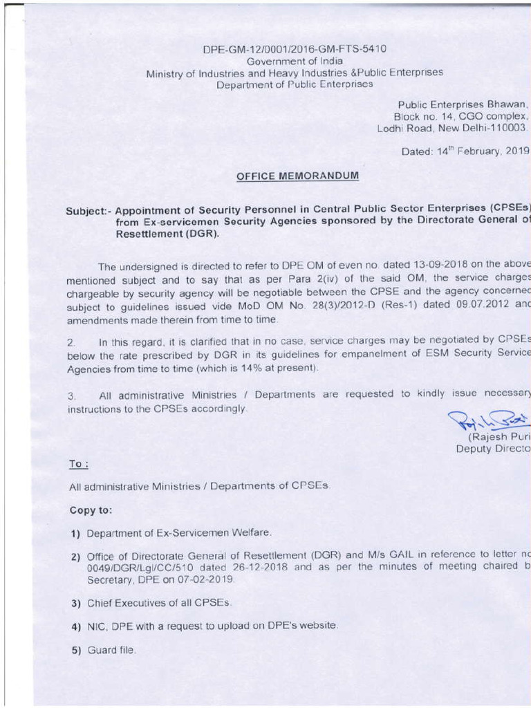 4 FTS 5410 Clarification Security Agency | PDF | Science & Mathematics | Technology & Engineering