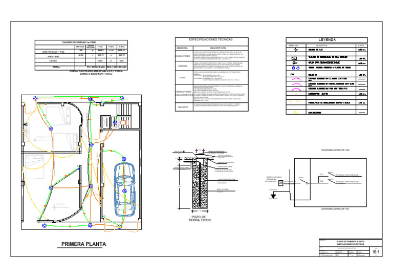 PLANO INSTALACIONES ELECTRICAS CASA SR - MAURICIO AYAY - Layout1 | PDF | Materiales de ...