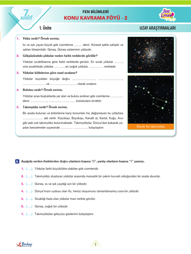 Fen Li̇mani 7. KKF-2 | PDF