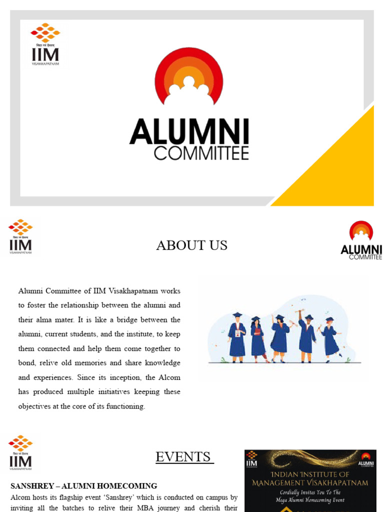Alumni Committee Pitch Deck | PDF | Human Communication