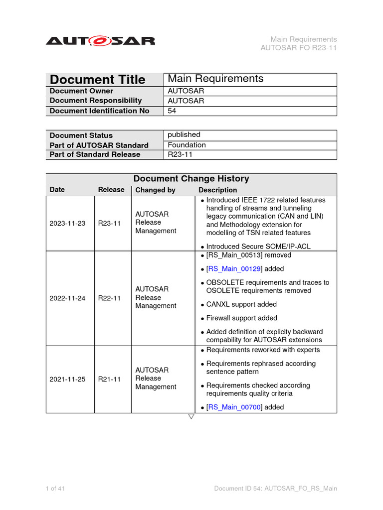 AUTOSAR FO RS Main | PDF | Computer Architecture | Systems Engineering