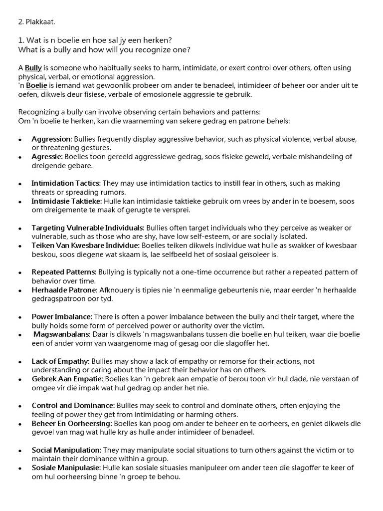 Bully Poster | PDF | Bullying | Aggression