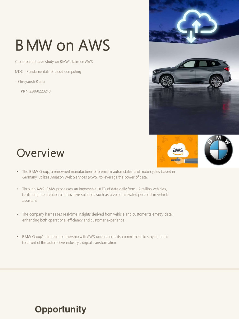BMW On AWS Case Study MDC Sem II | Download Free PDF | Amazon Web ...