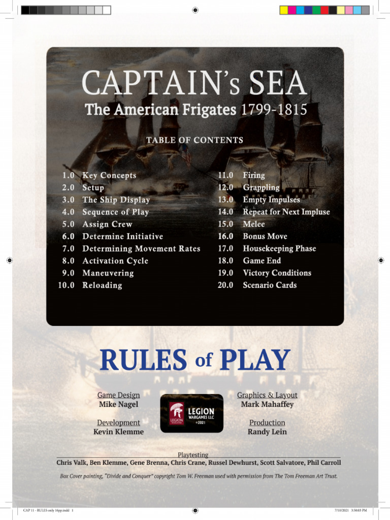 Cap Rules Booklet 16pp PRINT | PDF | Naval Artillery | Ships