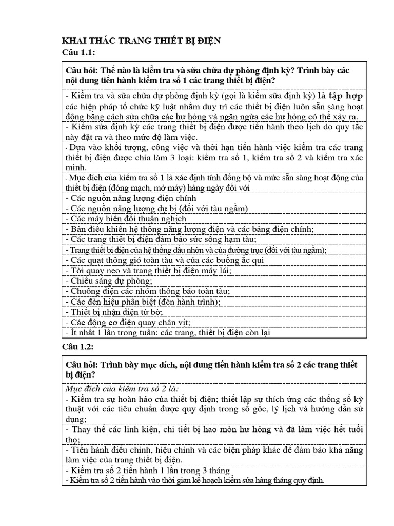 Cau Hoi, Dap An Mon KTSCTTBDT Lop Kd24 - Gui HV | PDF