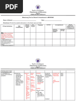 BRIGADA ESKWELA MONITORING TOOL SY 2024 2025 Final | PDF | Waste ...