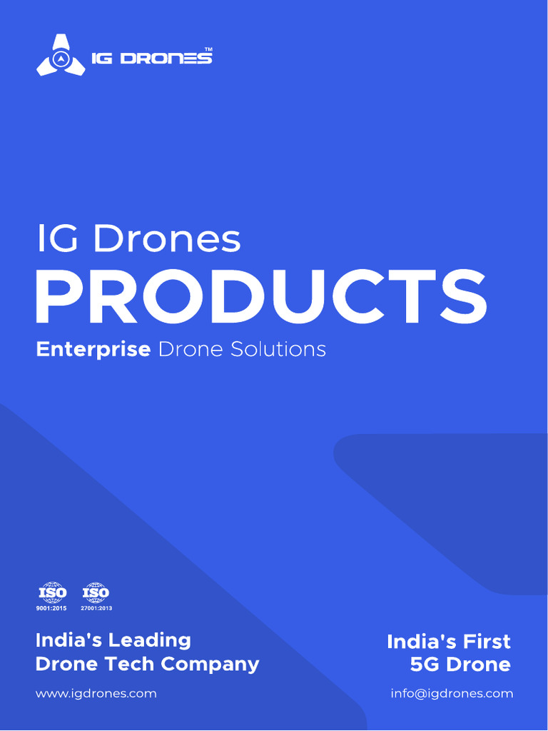 Products Brochure - IG DRONES | PDF