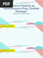 Mga Patakaran, Programa at | PDF