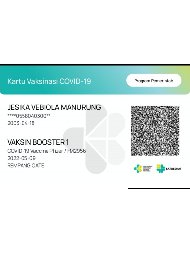 Sertifikat Vaksin Dosis3 Jesika Pdf