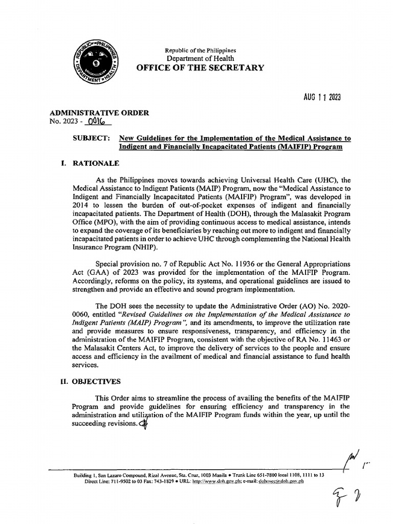 Ao2023 0016 MAIFIP | PDF | Hospital | Patient