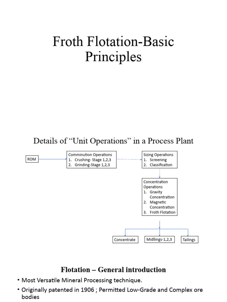 Froth Flotation for Process Engineers | PDF
