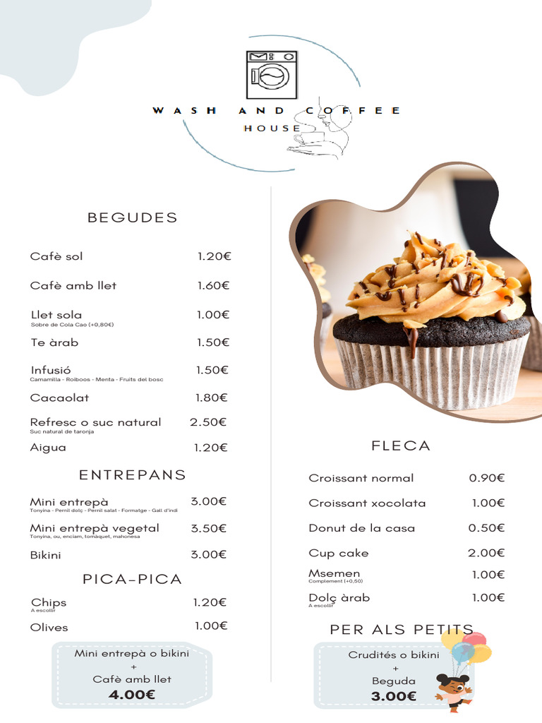 Carta de Preus Cafeteria | PDF