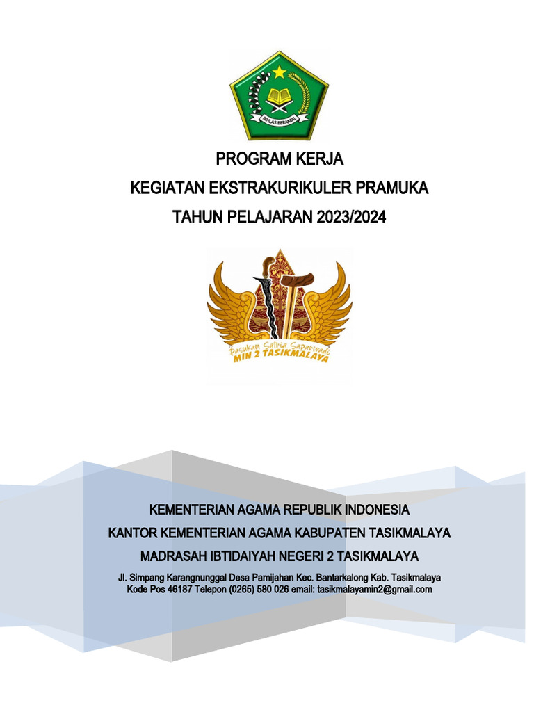 Program Kerja Pramuka | PDF