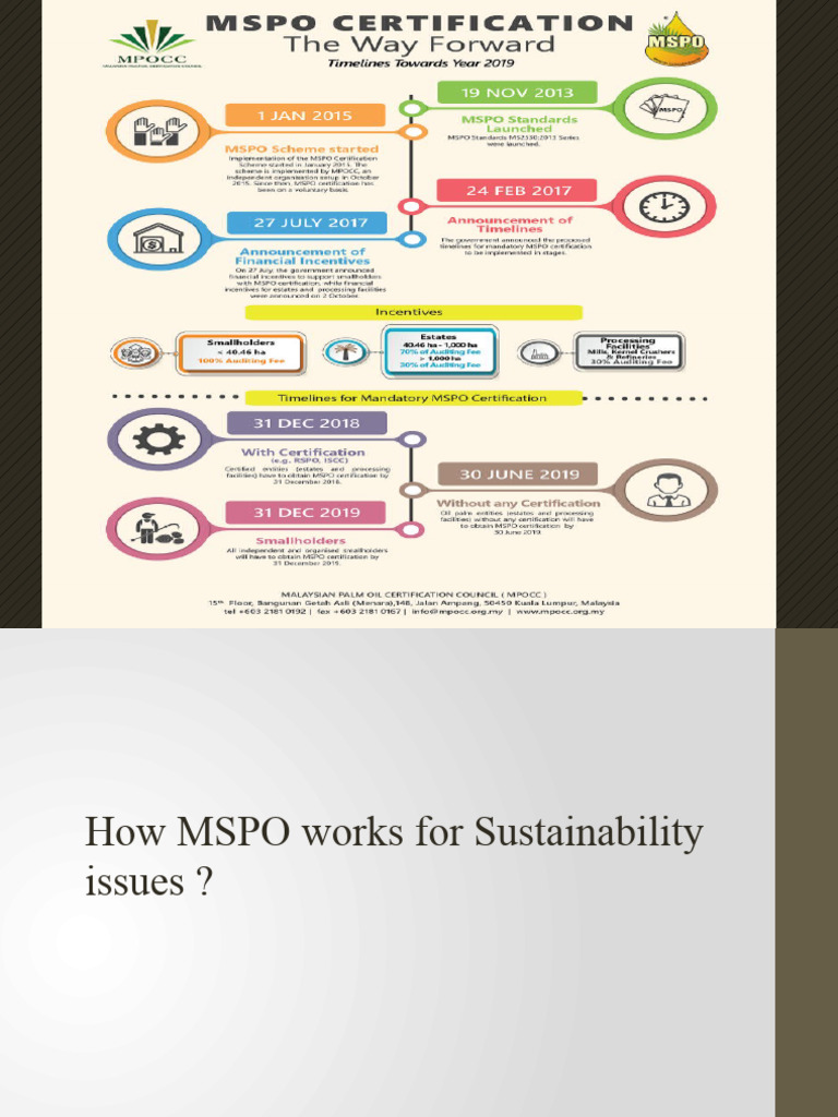5 3 Mspo | PDF | Palm Oil | Environment