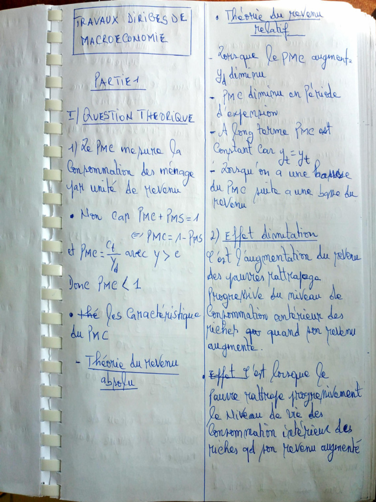 CORRECTION TD de Macro TEAM Bosse Vrai-2 | PDF