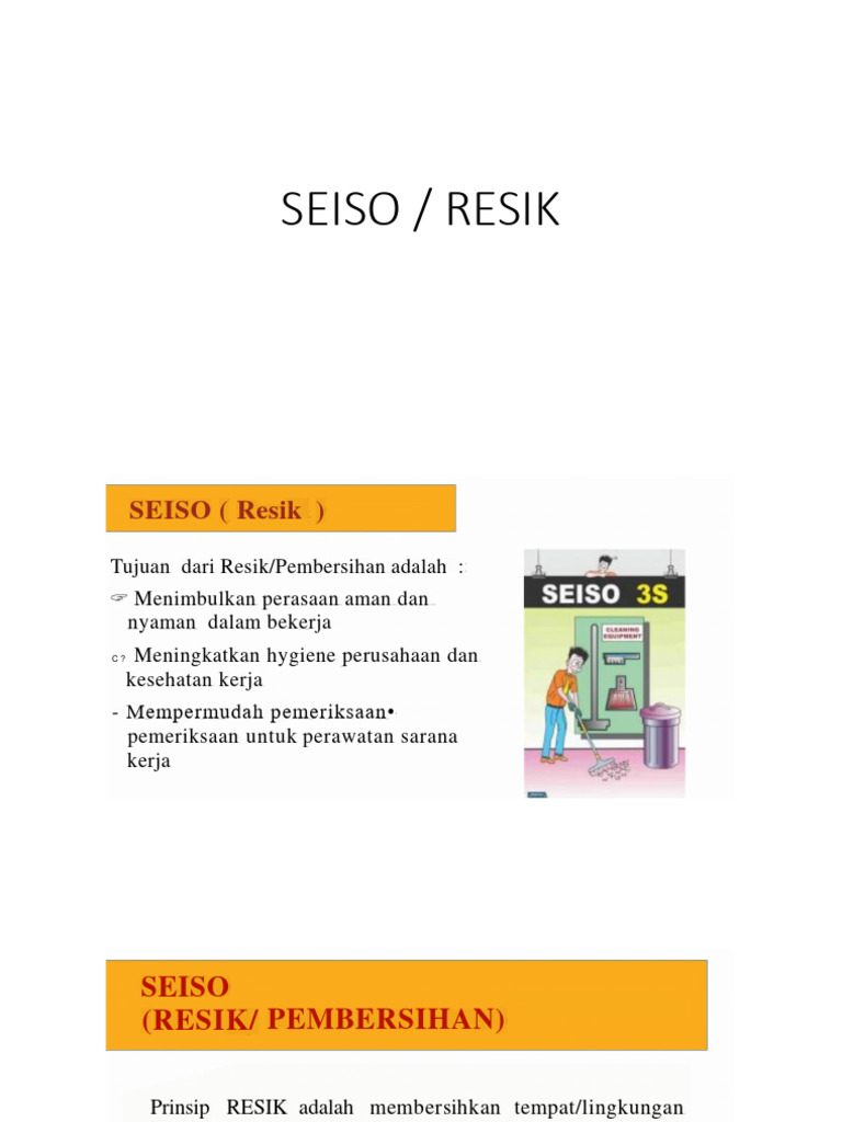 Seiso Resik | PDF
