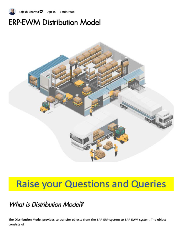 ERP-EWM Distribution Model | PDF