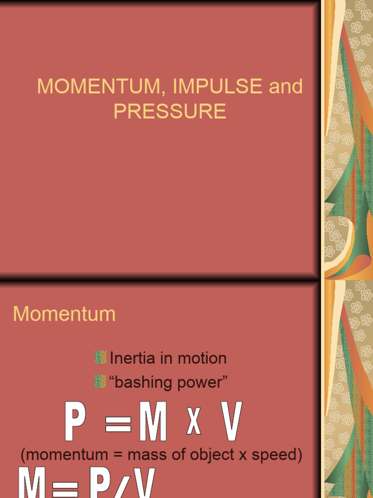 Momentum Impulse Pressure | PDF