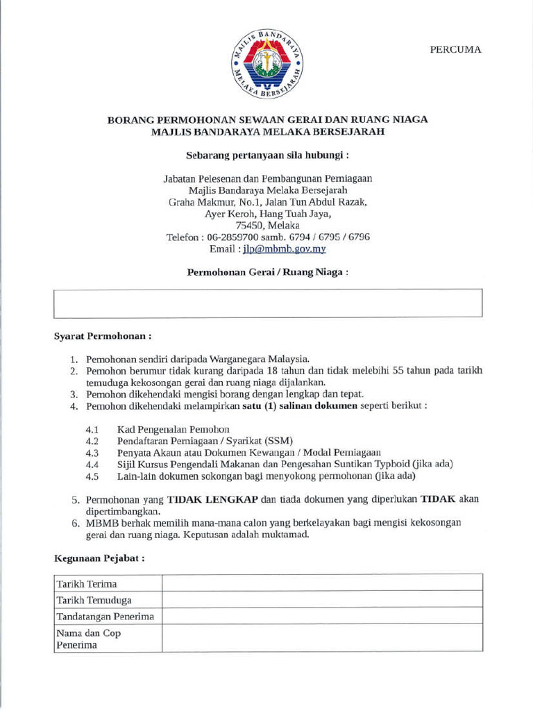 MBMB-borang_permohonan_sewaan_gerai_dan_ruang_niaga | PDF