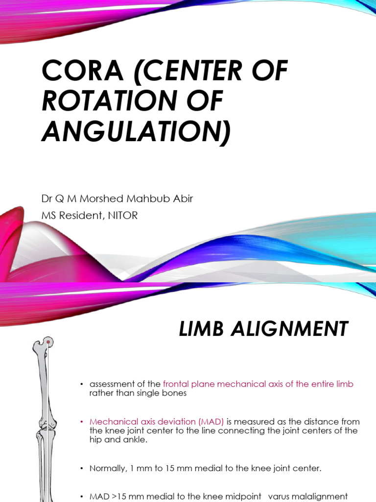 s-CORA (Center of Rotation of Angulation) | PDF | Knee | Hip