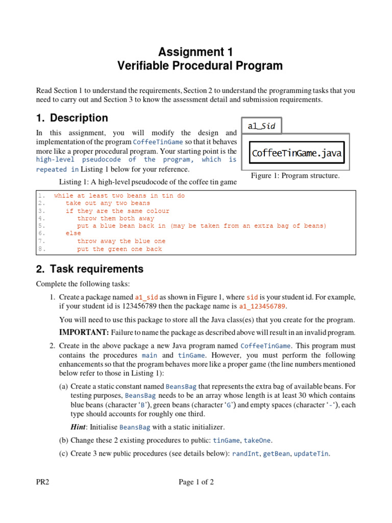 Assignment 1 Pdf Parameter Computer Programming Computer Engineering