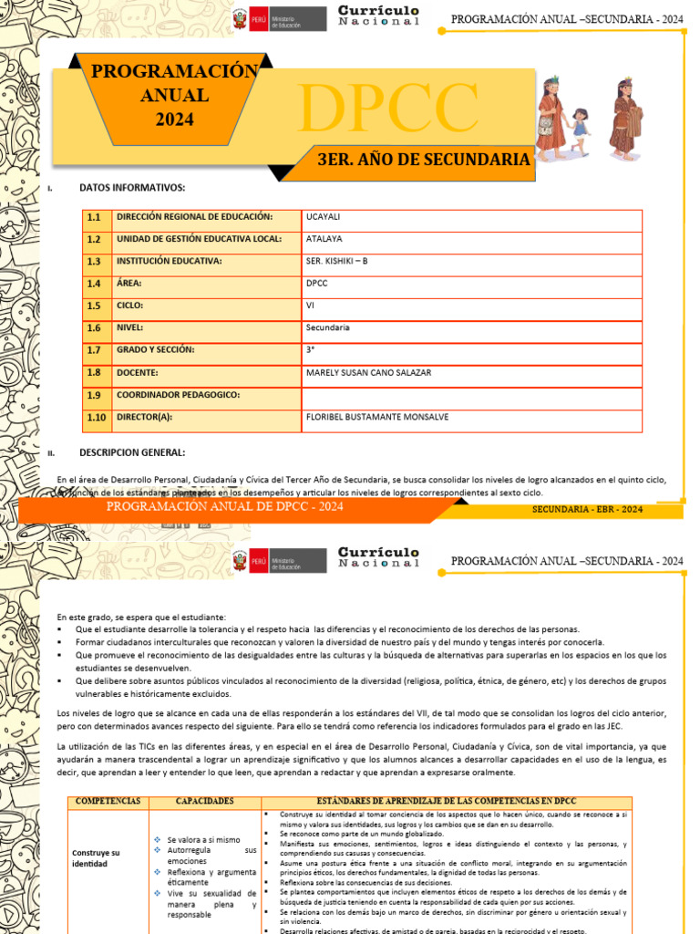 PROGRAMACION DPCC TERCER GRADO | PDF | Democracia | Ideologías políticas