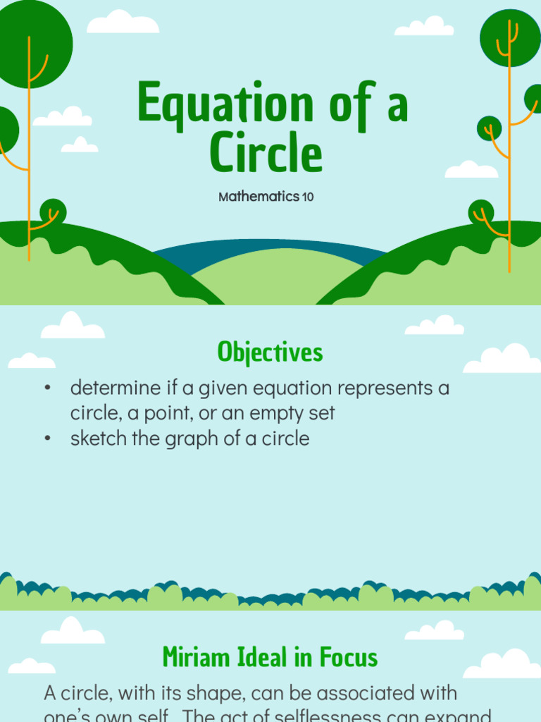 Understanding Circle Equations and Graphs | PDF | Circle | Radius
