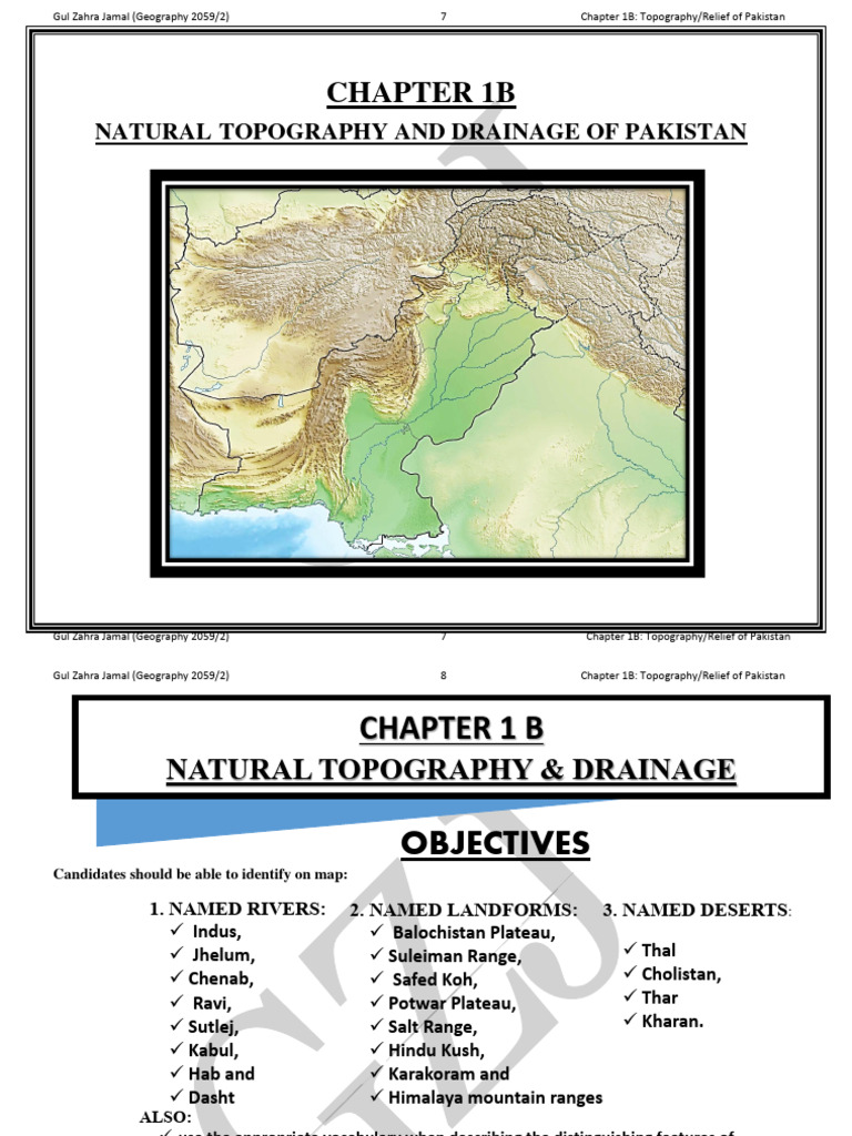 1b Topography Notes | PDF | Glacier | Earth Sciences