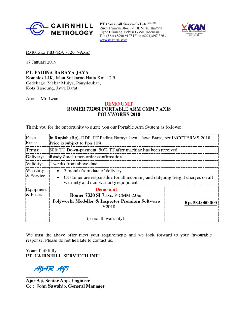 Quot CMM .7320SI.0119.APA | PDF | Image Scanner | Metrology