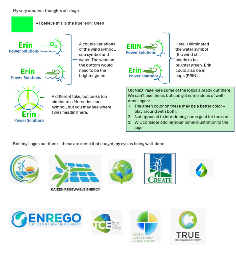 Erin Power Solutions Logo Input 3-14-2023 | PDF