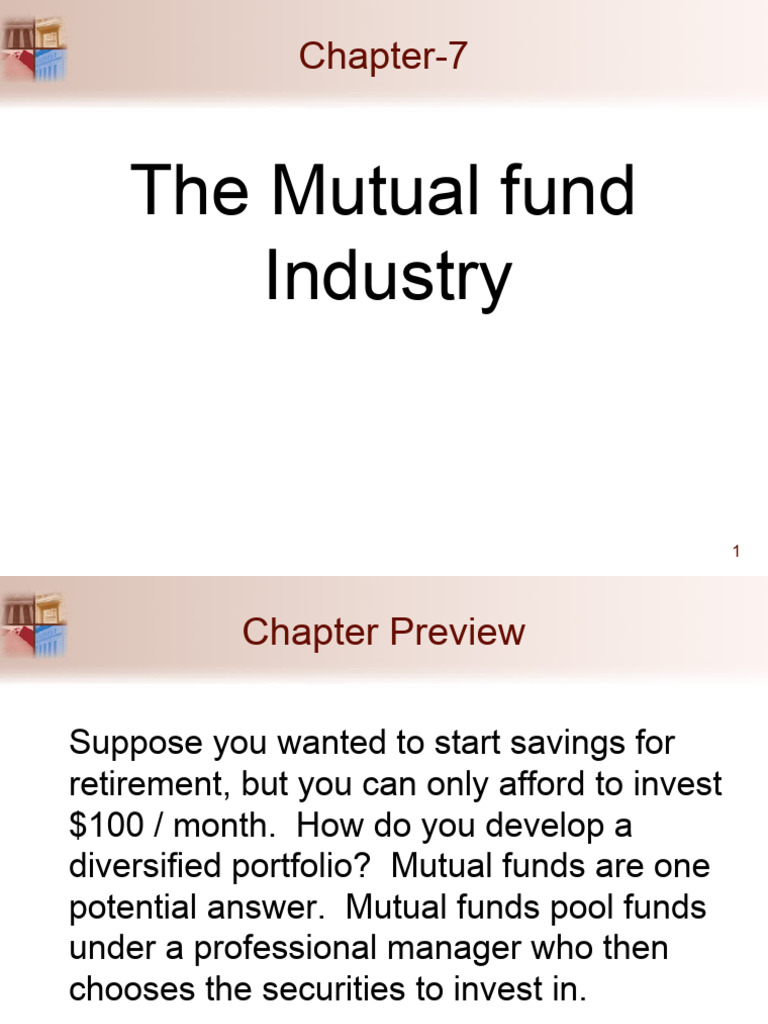 Chapter 7 Mutual Funds | PDF | Investment Fund | Mutual Funds