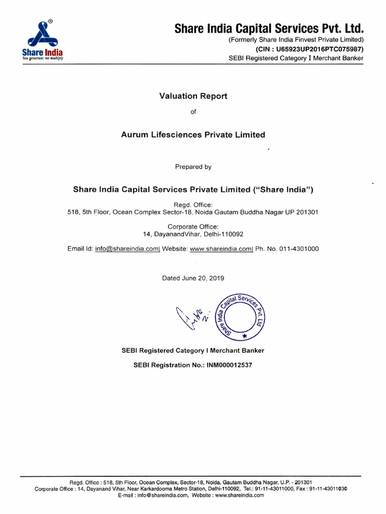Aurum Life Scince - Income Tax | PDF | Free Cash Flow | Valuation (Finance) Aurum Life Scince - Income Tax | PDF | Free Cash Flow | Valuation (Finance)