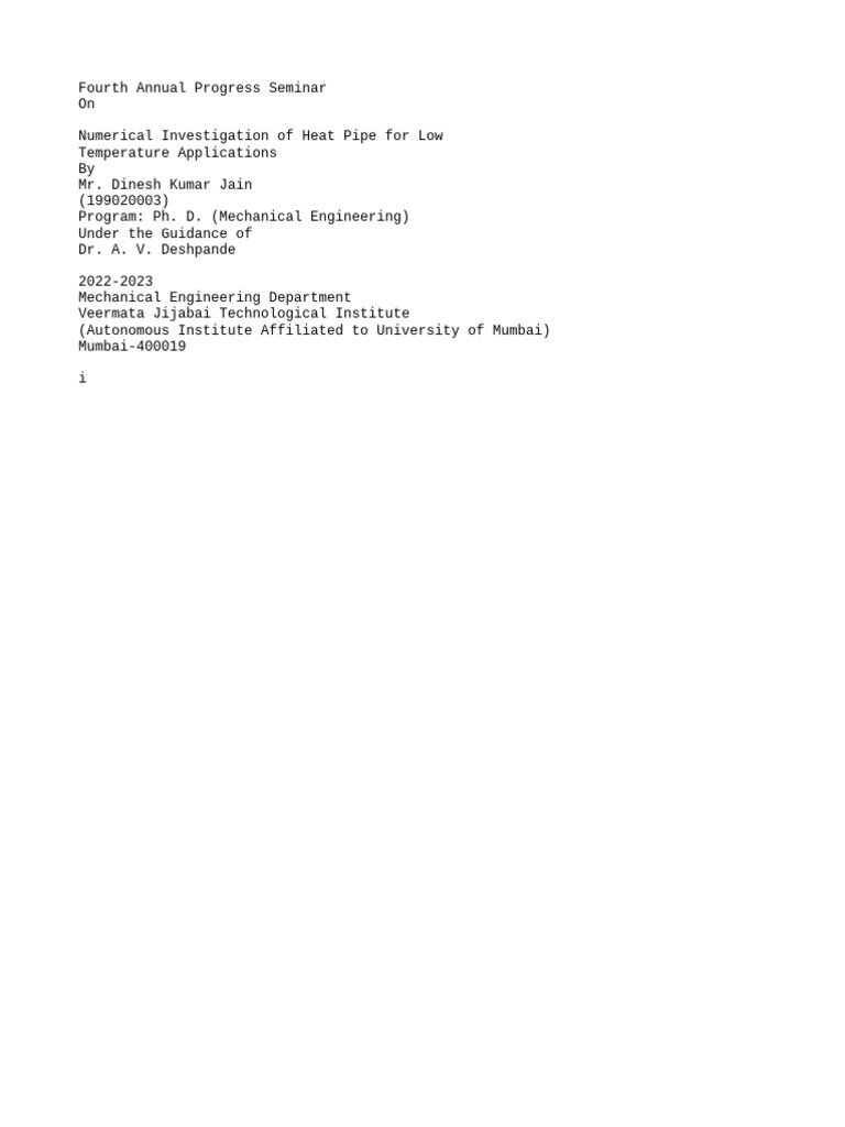 APS 4 Heat Pipe Report Combined DKJ | PDF | Heat | Cryogenics