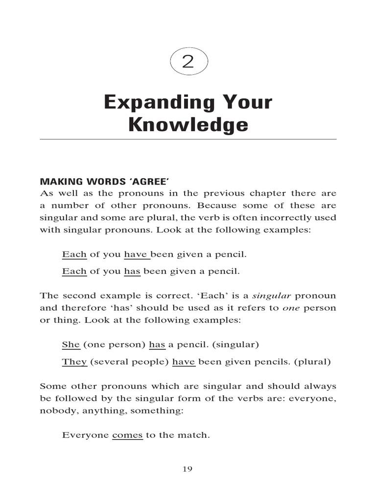 Expanding Your Knowledge - English Grammar | Download Free PDF ...
