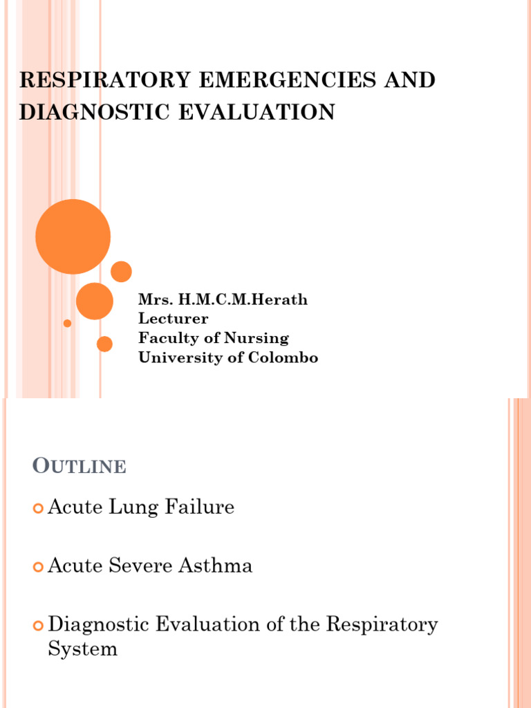 Respiratory Emergencies | PDF | Lung | Asthma