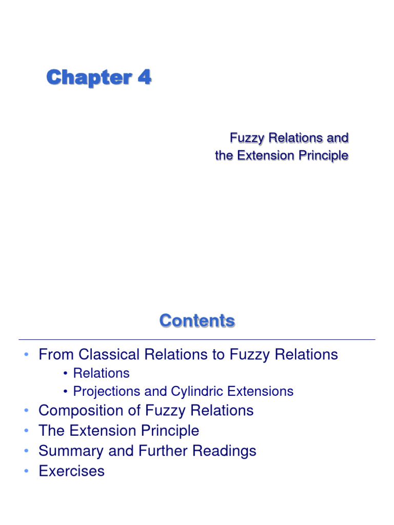5주차 - chapter 4 5 | PDF | Fuzzy Logic | Function (Mathematics)