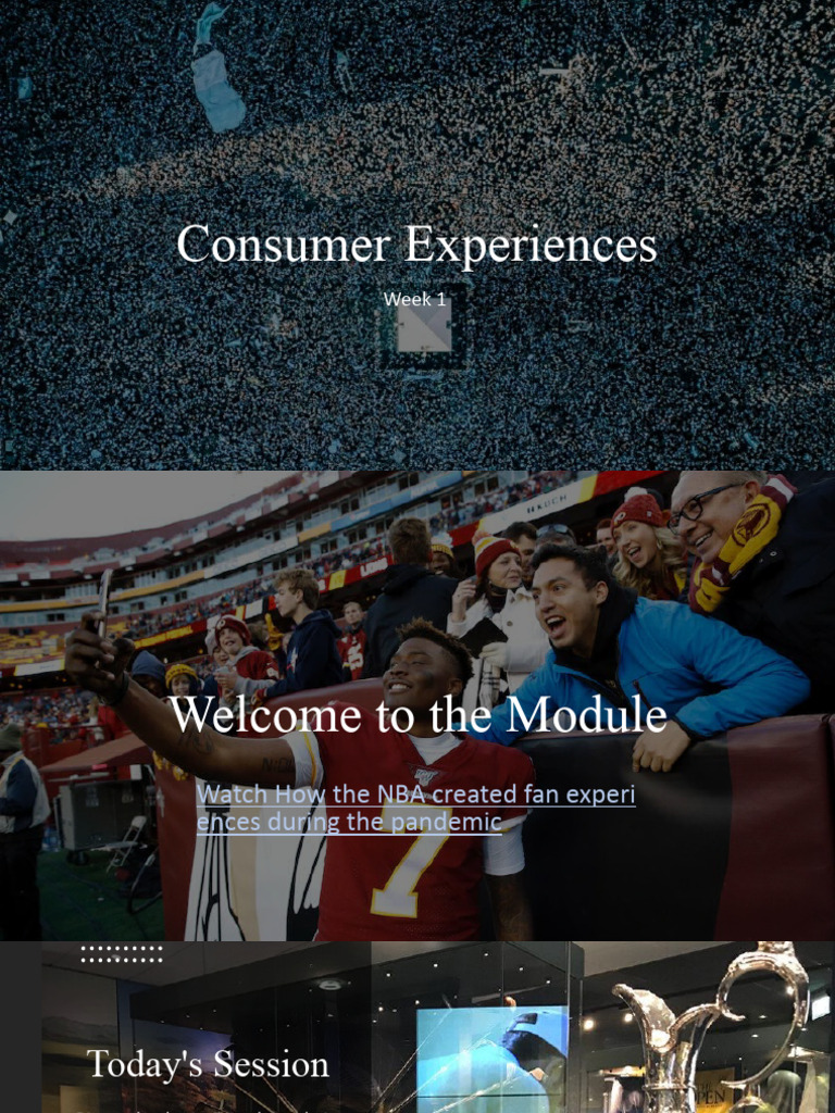 Lecture 1 - The Sports Consumer Experience | PDF | Consumer Behaviour ...