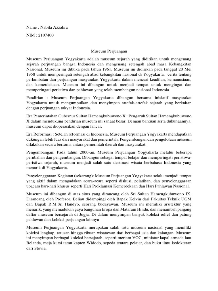 Nabila Azzahra Reiseführung | PDF