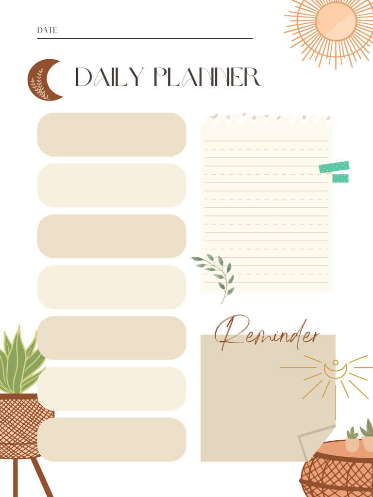 Neutral Illustration Weekly Schedule Planner | PDF | Sports ...