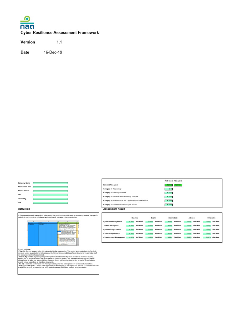 Cyber Resilience Assessment Framework | PDF | Security | Computer Security