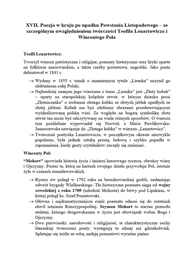 Teofil Lenartowicz | PDF