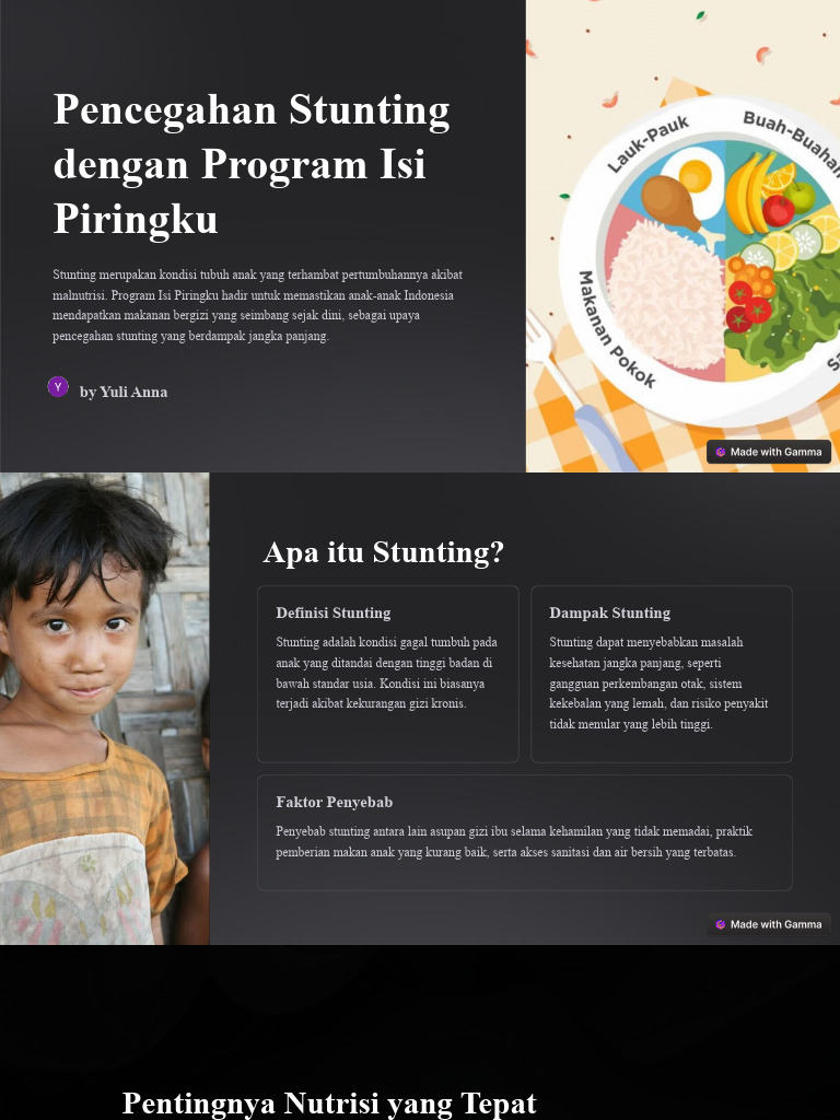 Pencegahan Stunting Dengan Program Isi Piringku | PDF | Ilmu Sosial | Teknologi & Rekayasa